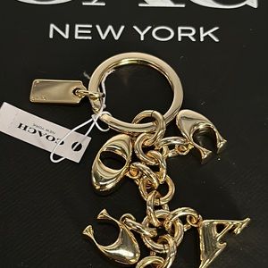 Coach | Accessories | Coach Mix Key Fob Metal Enamel Glitter Metallic ...